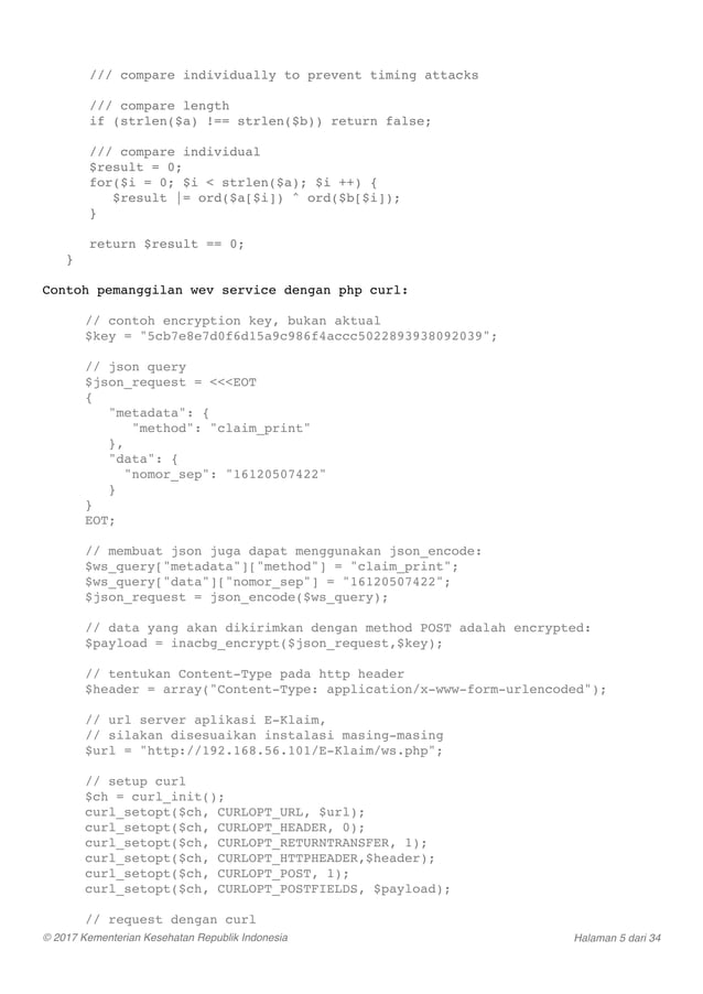 Web Service E-Klaim INA-CBG | PDF