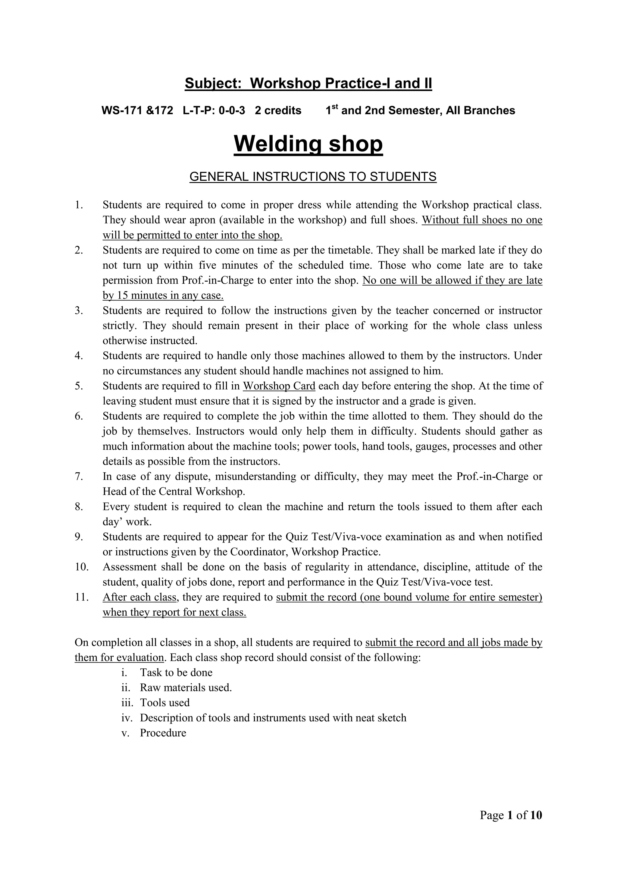Manual welding 1st yr 2013_jul | PDF