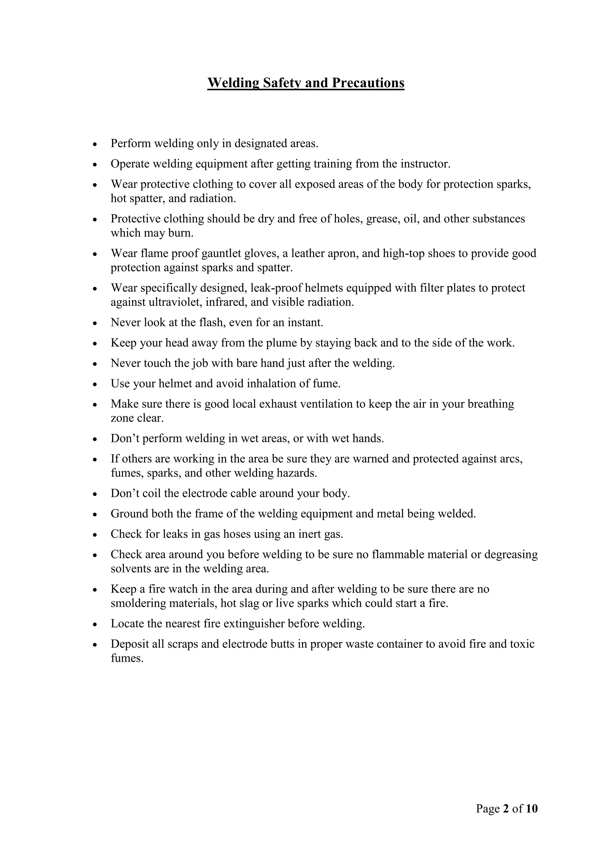 Manual welding 1st yr 2013_jul | PDF