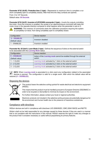 Manual widom universal roller shutter en | PDF