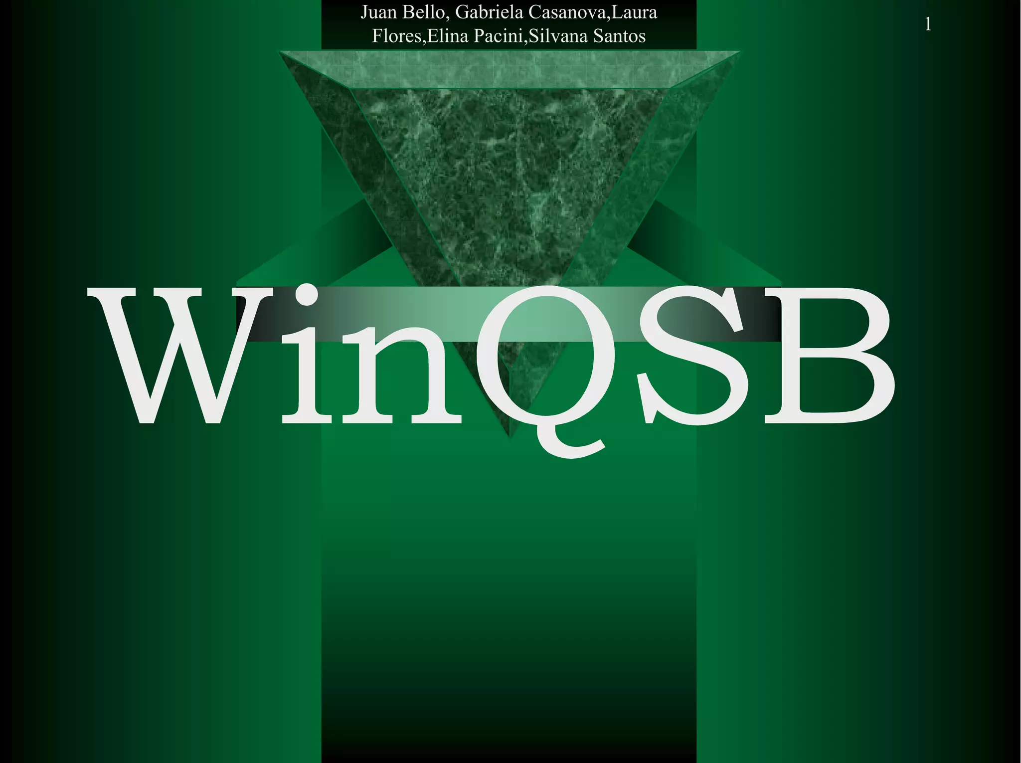 Manual win qsb | PPT