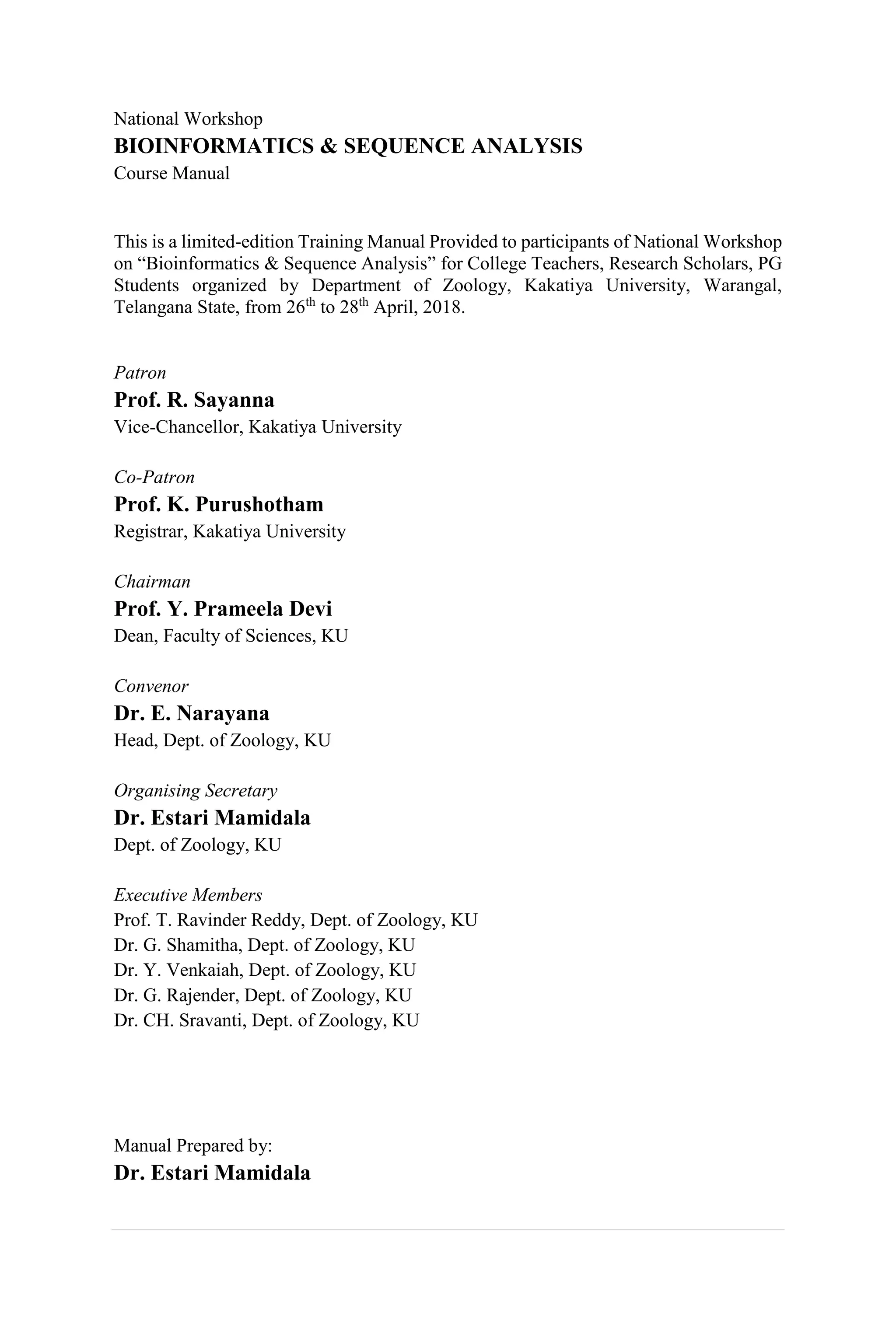 Manual with cover page | PPT