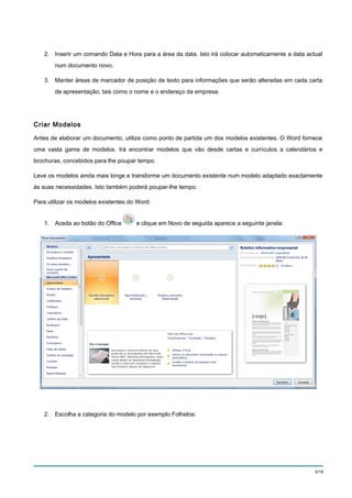 Manual word avançado | DOC
