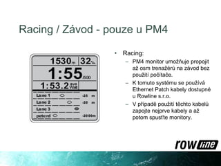 Manual k PM3 & PM4 monitoru - Concept2 | PPT