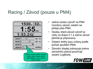 Manual k PM3 & PM4 monitoru - Concept2 | PPT