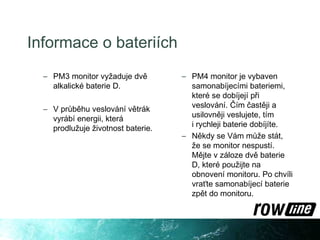 Manual k PM3 & PM4 monitoru - Concept2 | PPT