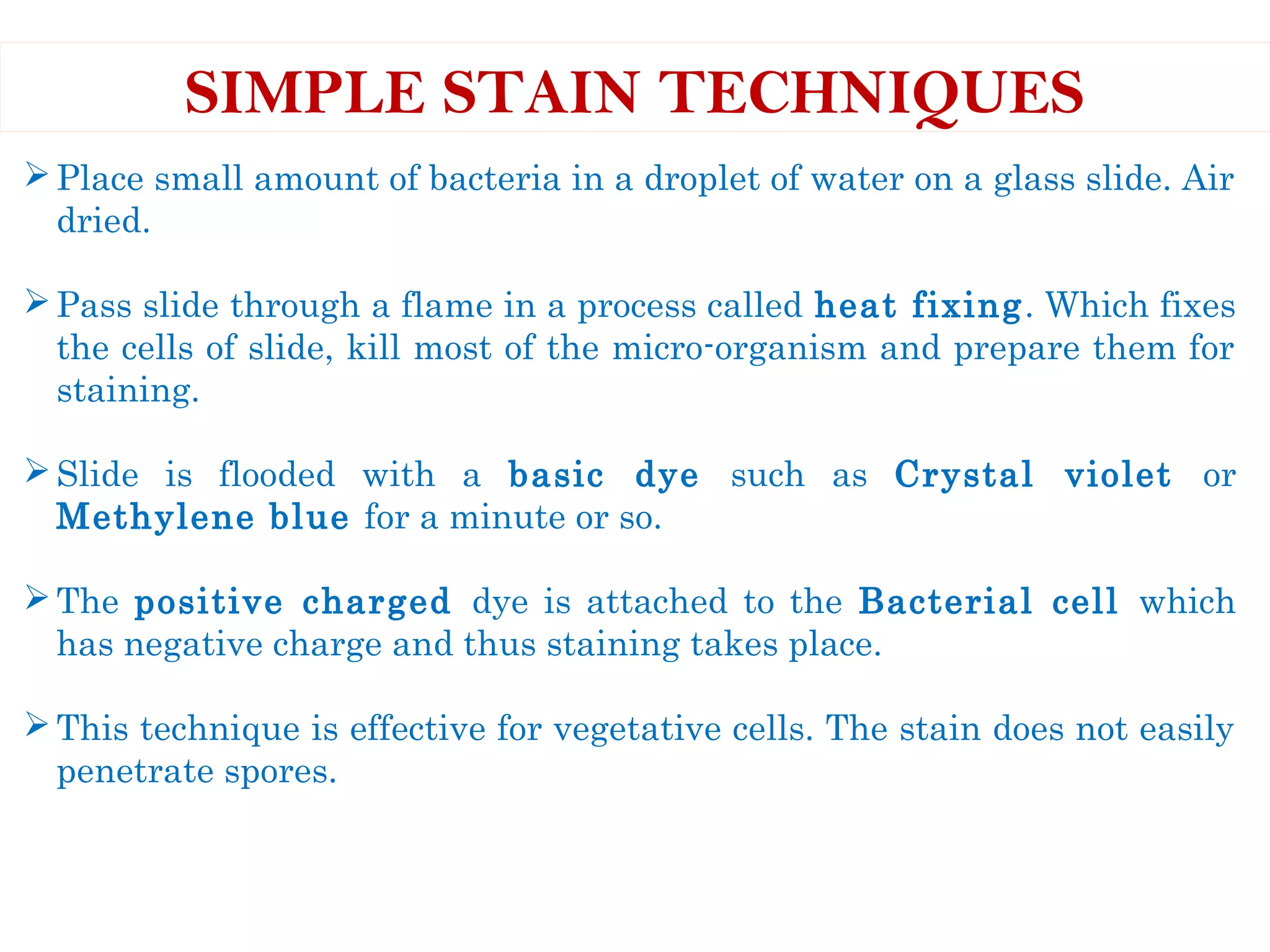 STAINING TECHNIQUES IN MICROBIOLOGY & CELL BIOLOGY | PPT