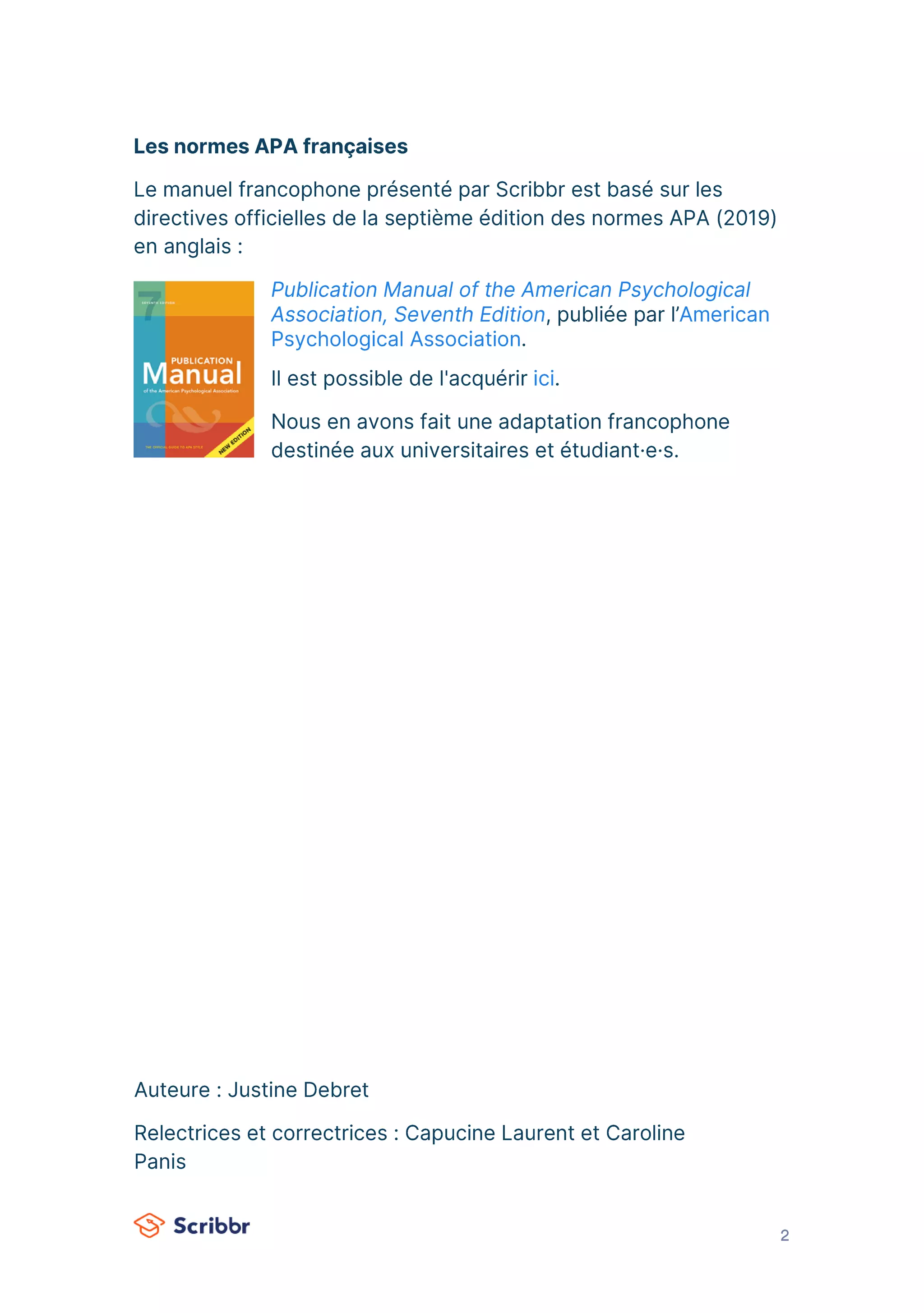 Manuel apa-de-scribbr-7eme-edition (1) | PDF