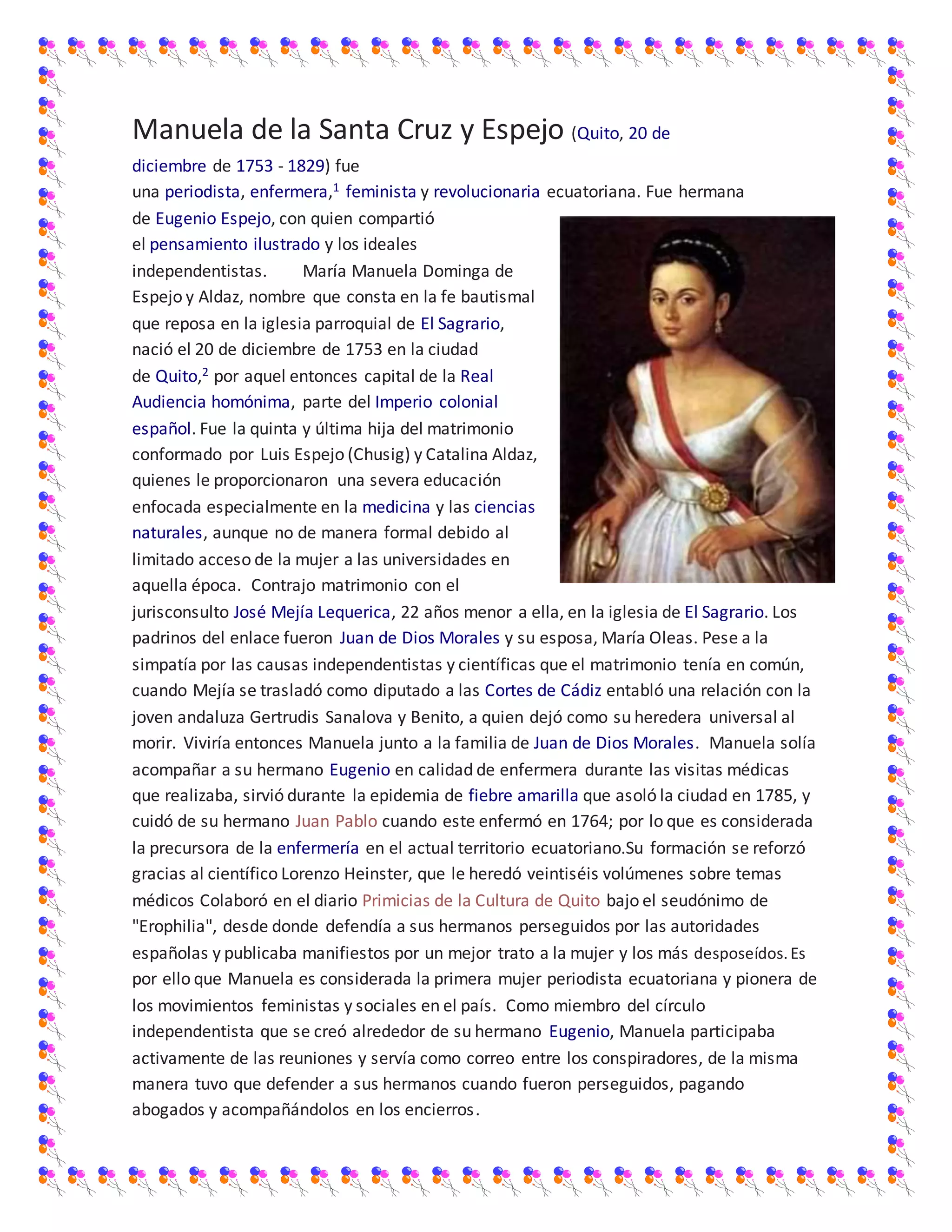 Manuela espejo | DOCX
