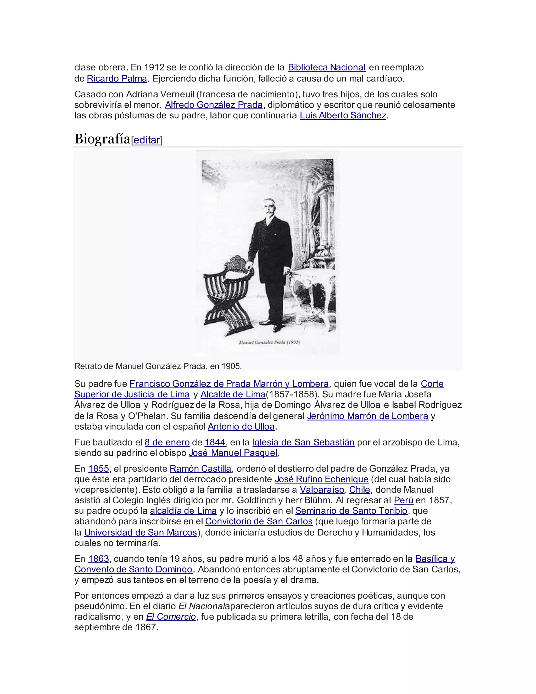 Manuel gonzález prada | PDF