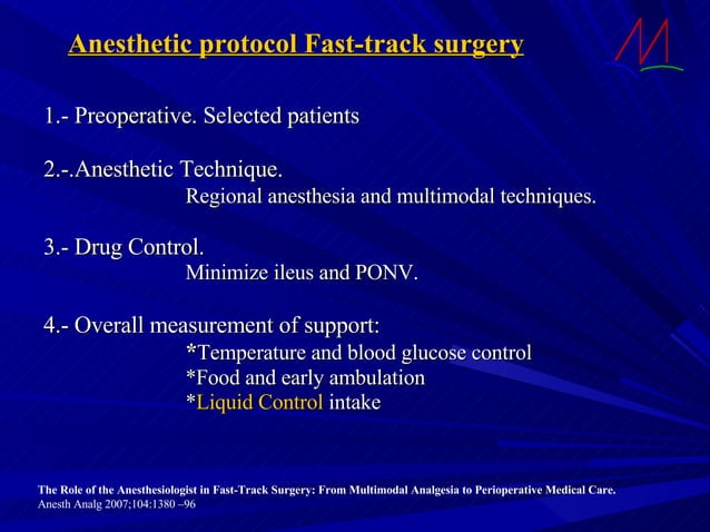 Haemodynamic Control in Fast-Track Surgery. CardioQ | PPT
