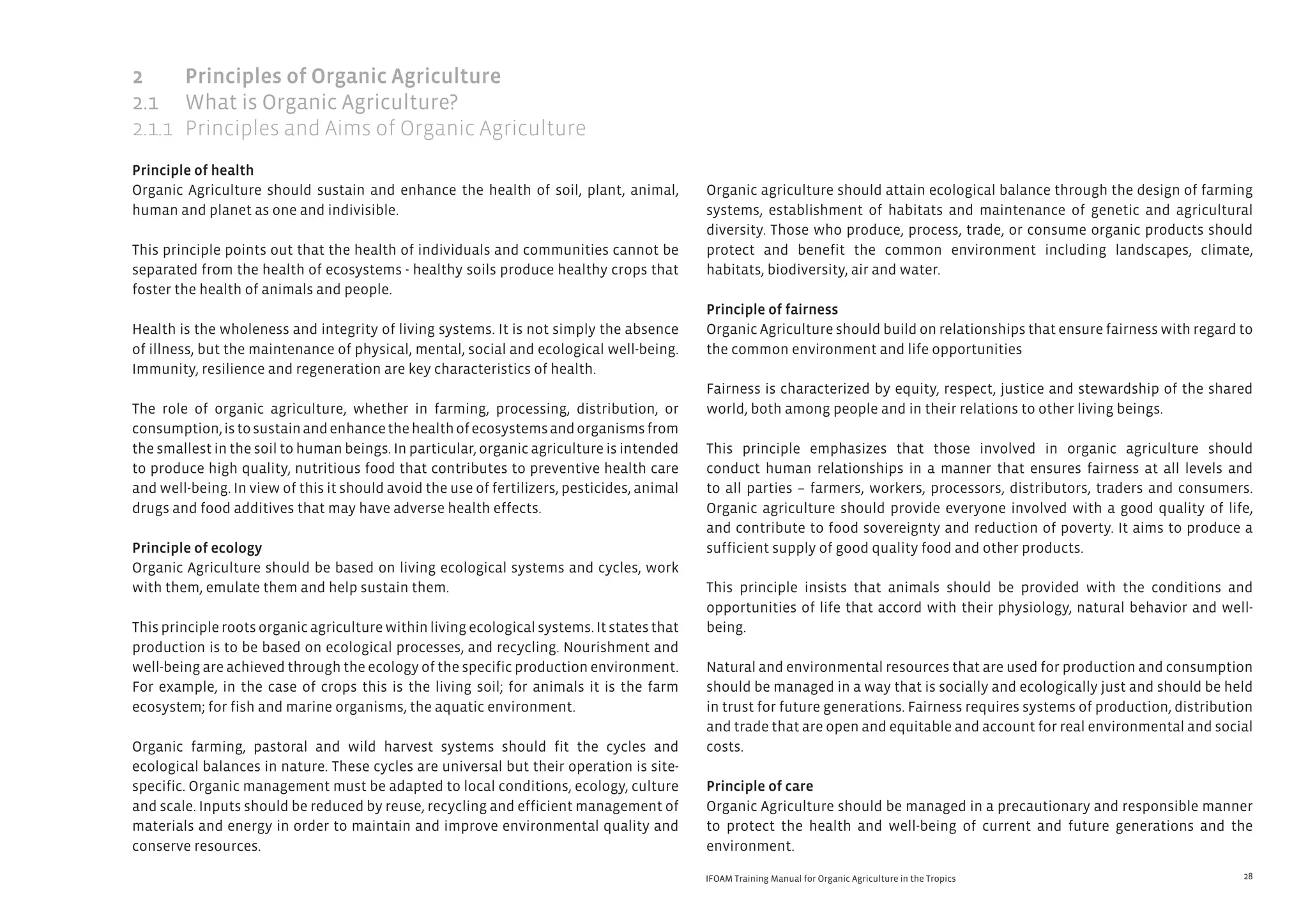 Manuel organic farming tropics ifoam | PDF