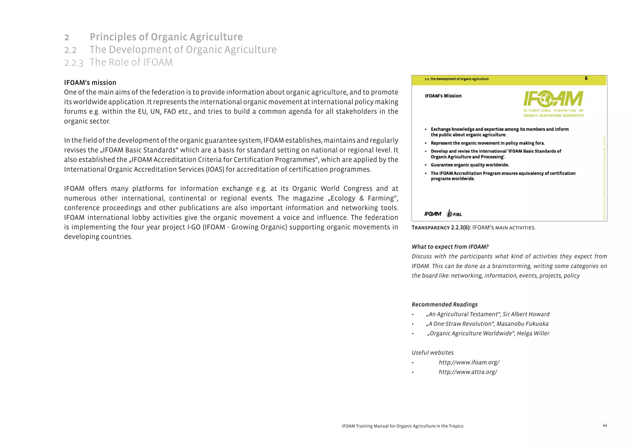 Manuel organic farming tropics ifoam | PDF