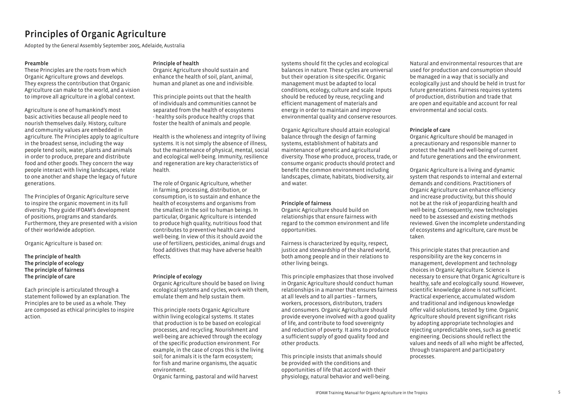 Manuel organic farming tropics ifoam | PDF