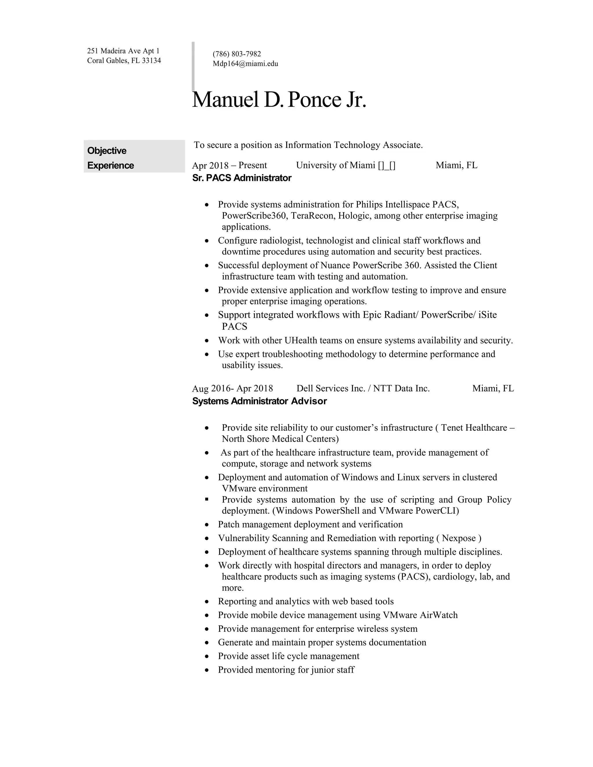 Manuel ponce resume | PDF