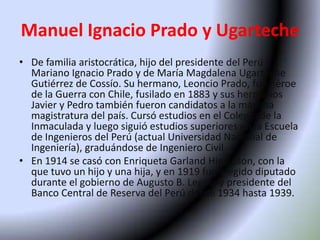 Manuel Prado Ugarteche | PPTX