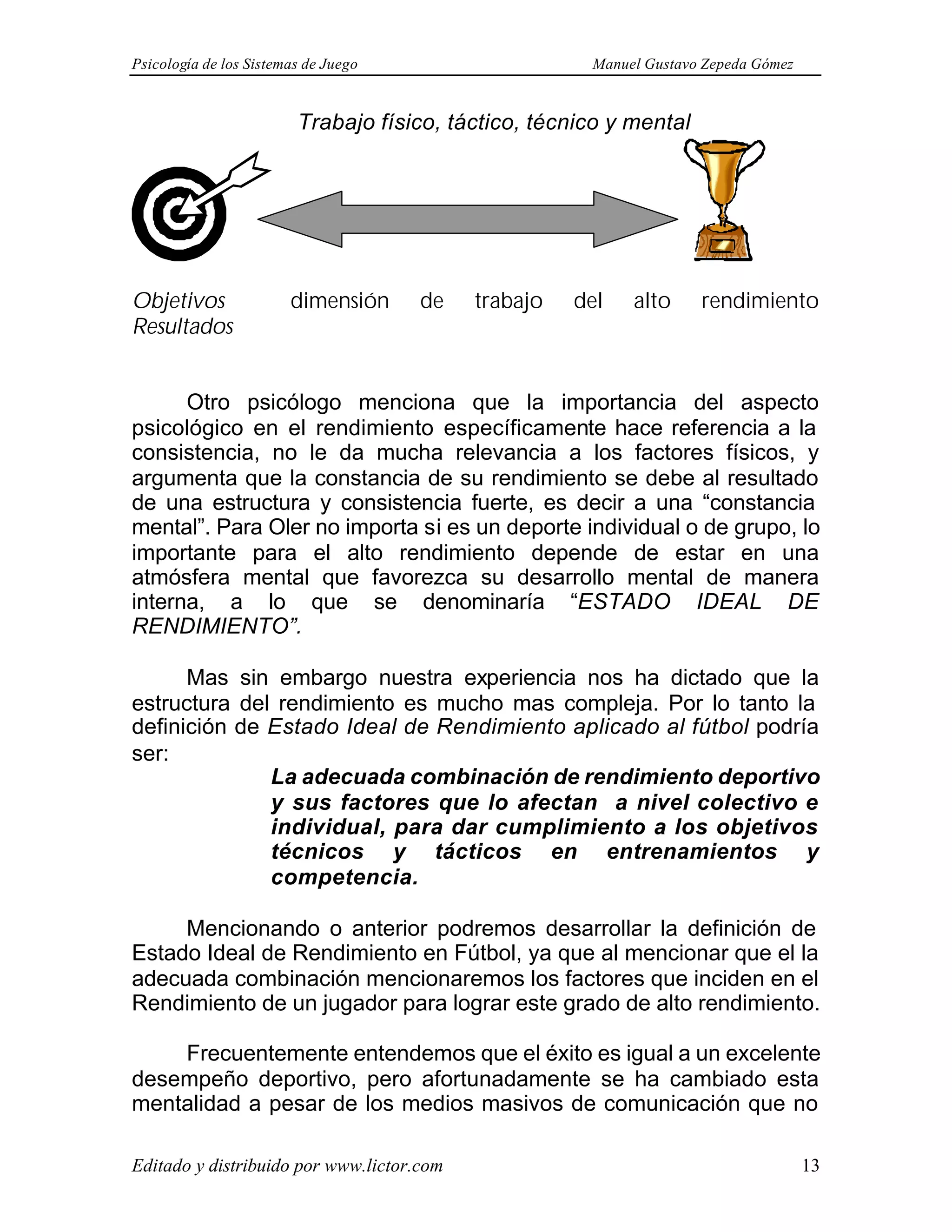 Manuel zepeda la pscicologia de los sistemas de juego | PDF