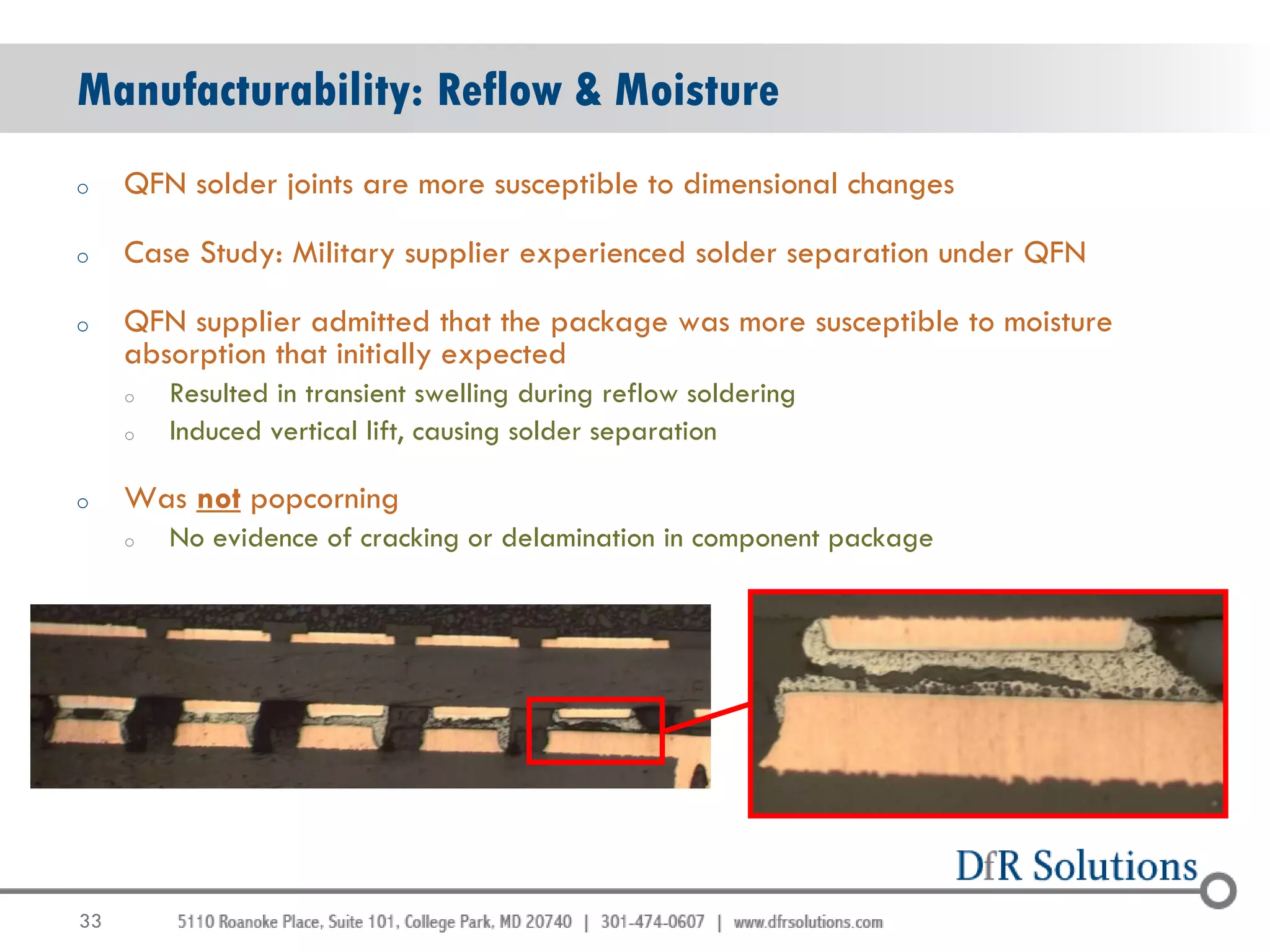 Manufacturability & reliability challenges with qfn | PDF