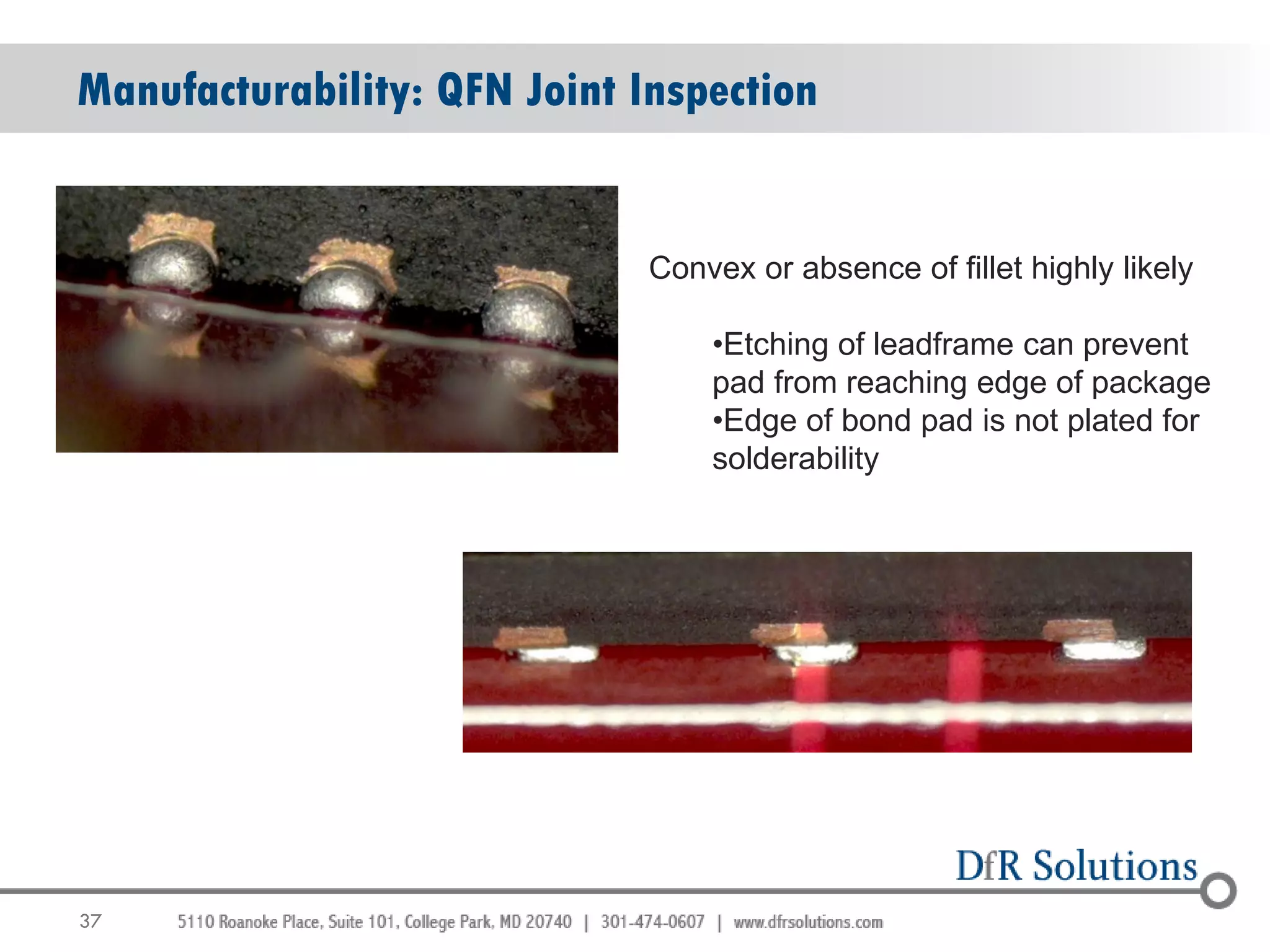 Manufacturability & reliability challenges with qfn | PDF