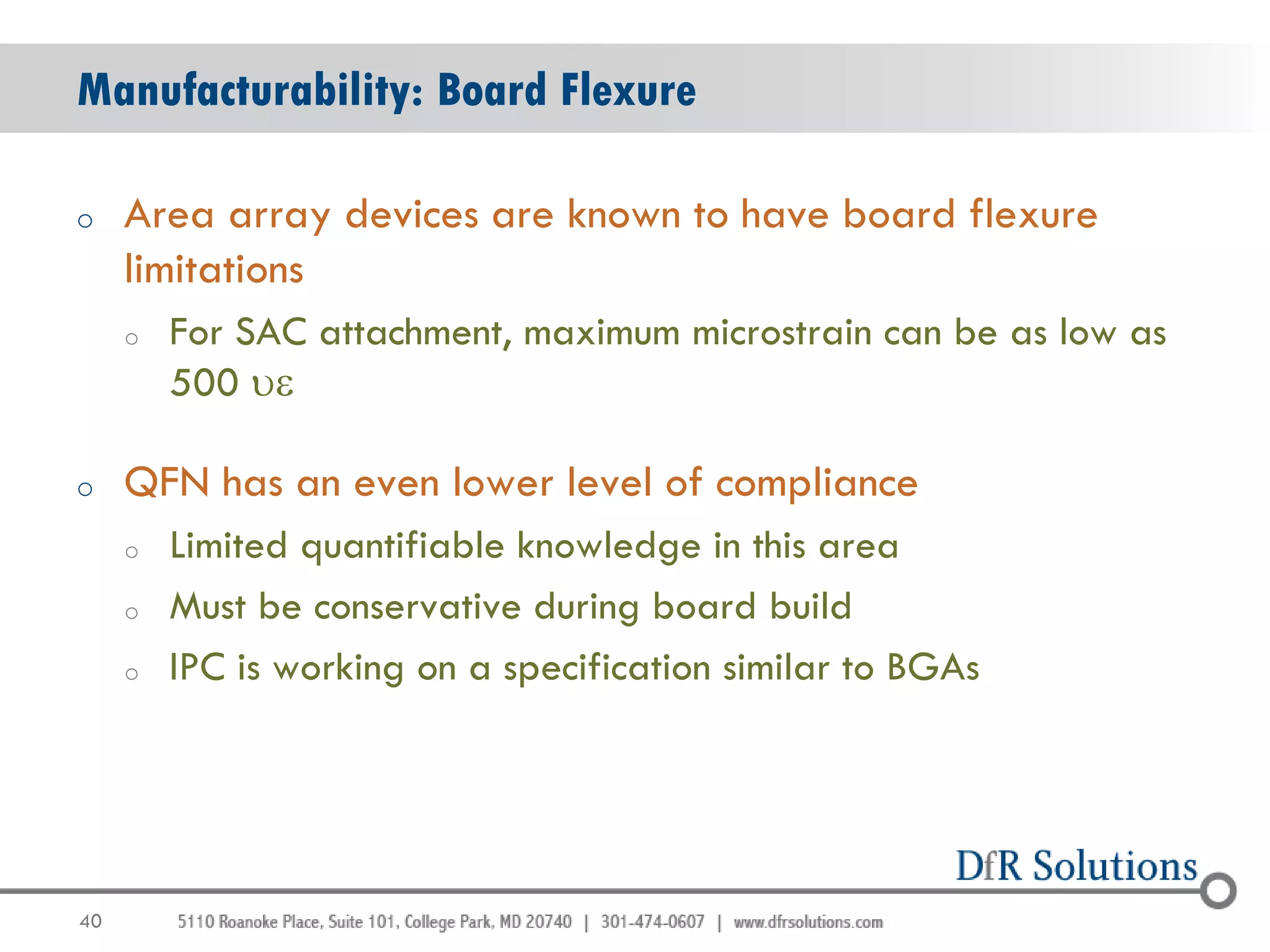 Manufacturability & reliability challenges with qfn | PDF