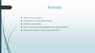 Manufacturas integradas por computadoras anyani zuniga a. | PPTX