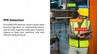 AI video anaytics software for manufacturing to monitor the security ...