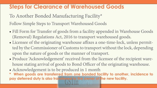 Manufacture and other operations in warehouse regulations 2019(moowr ...
