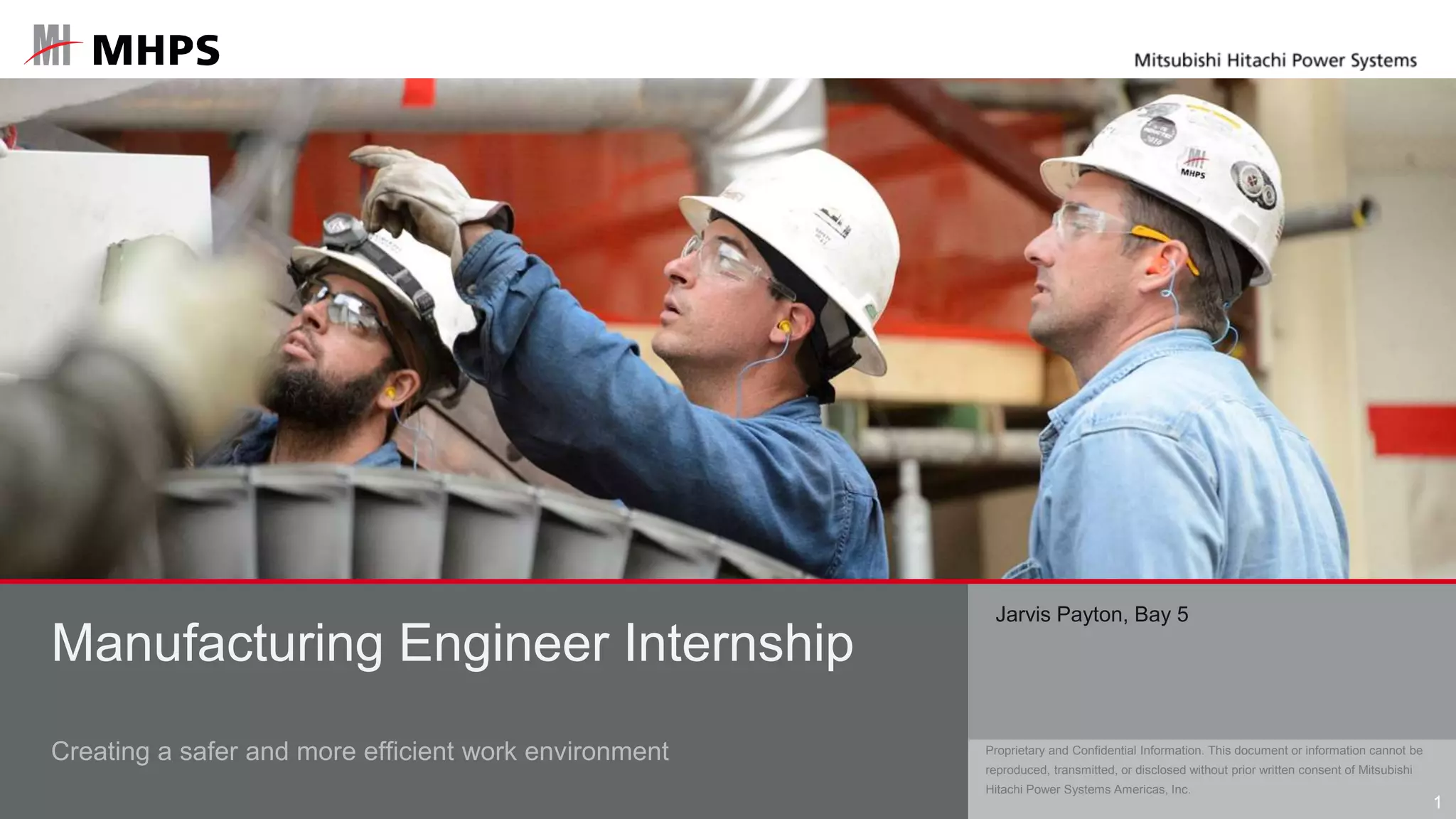Manufacturing Engineer Internship Presentation | PPTX | Manufacturing Industry | Industries