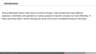 Manufacturing Engineer Internship Presentation | PPTX | Manufacturing ...