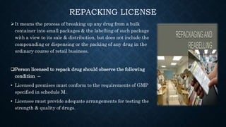 Manufacture of drugs- Pharmaceutical Jurisprudence - 2020 | PPTX