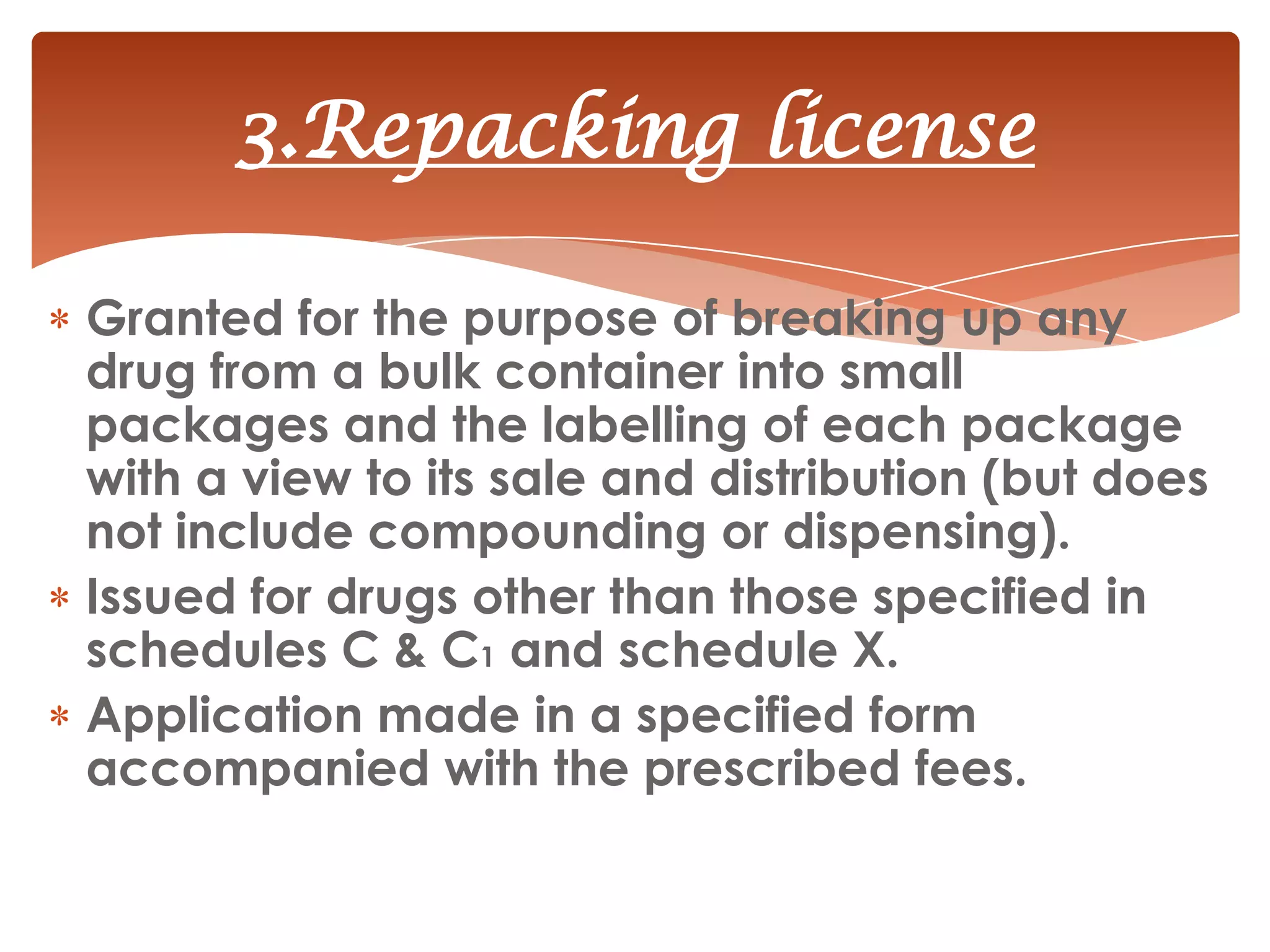 Manufacture of drugs (other than homeopathy) | PPT
