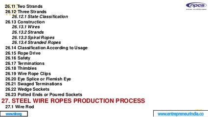 Manufacture of Electrical Cables, Wire and Wire Products Handbook | PPT