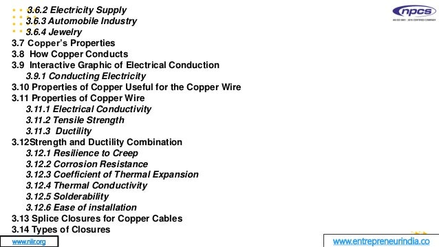 Manufacture of Electrical Cables, Wire and Wire Products Handbook | PPT