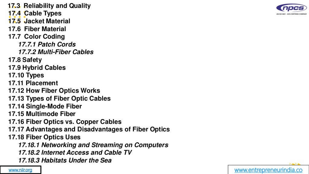 Manufacture of Electrical Cables, Wire and Wire Products Handbook | PPTX