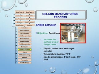 Manufacture of gelatin | PPTX