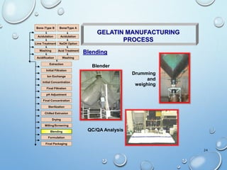 Manufacture of gelatin | PPTX