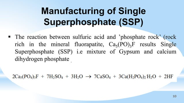 Manufacture of manufacturing of single superphosphate and triple superphospahte ssp | PDF ...