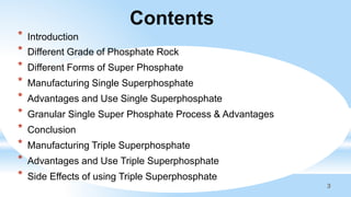 Manufacture of manufacturing of single superphosphate and triple ...