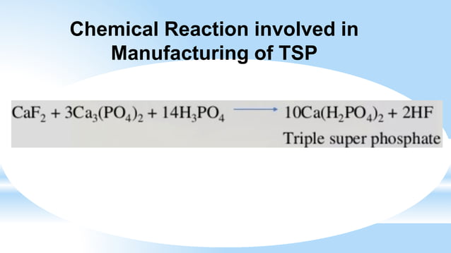 Manufacture of manufacturing of single superphosphate and triple superphospahte ssp | PDF ...