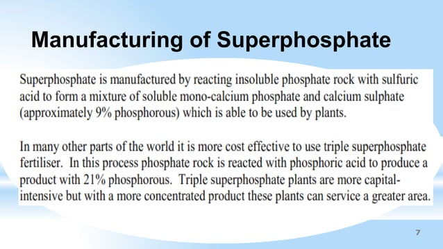 Manufacture of manufacturing of single superphosphate and triple superphospahte ssp | PDF ...