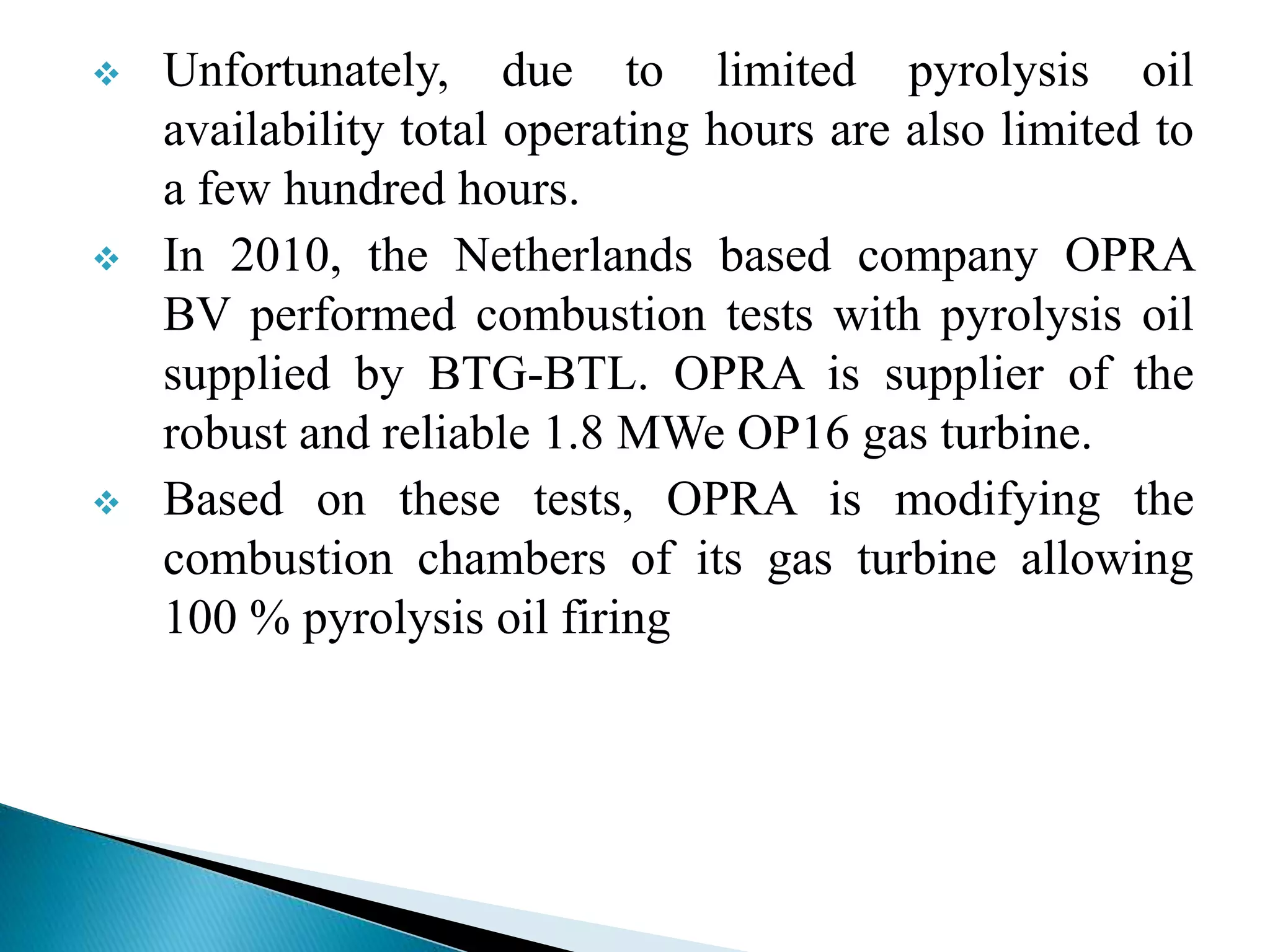 Manufacture of pyrolysis oil | PPTX