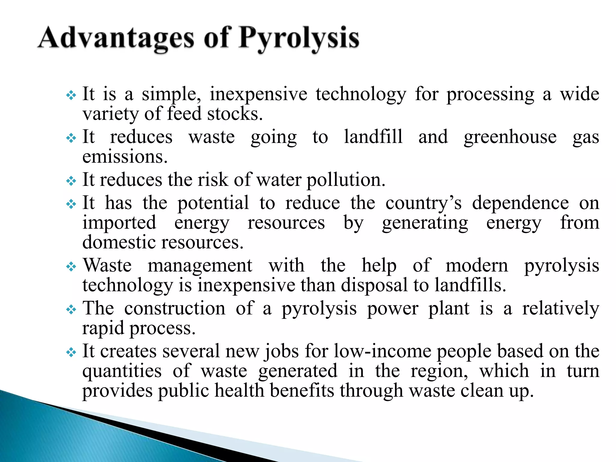 Manufacture of pyrolysis oil | PPTX