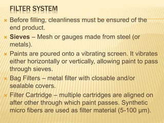 Manufacture of paints | PPTX