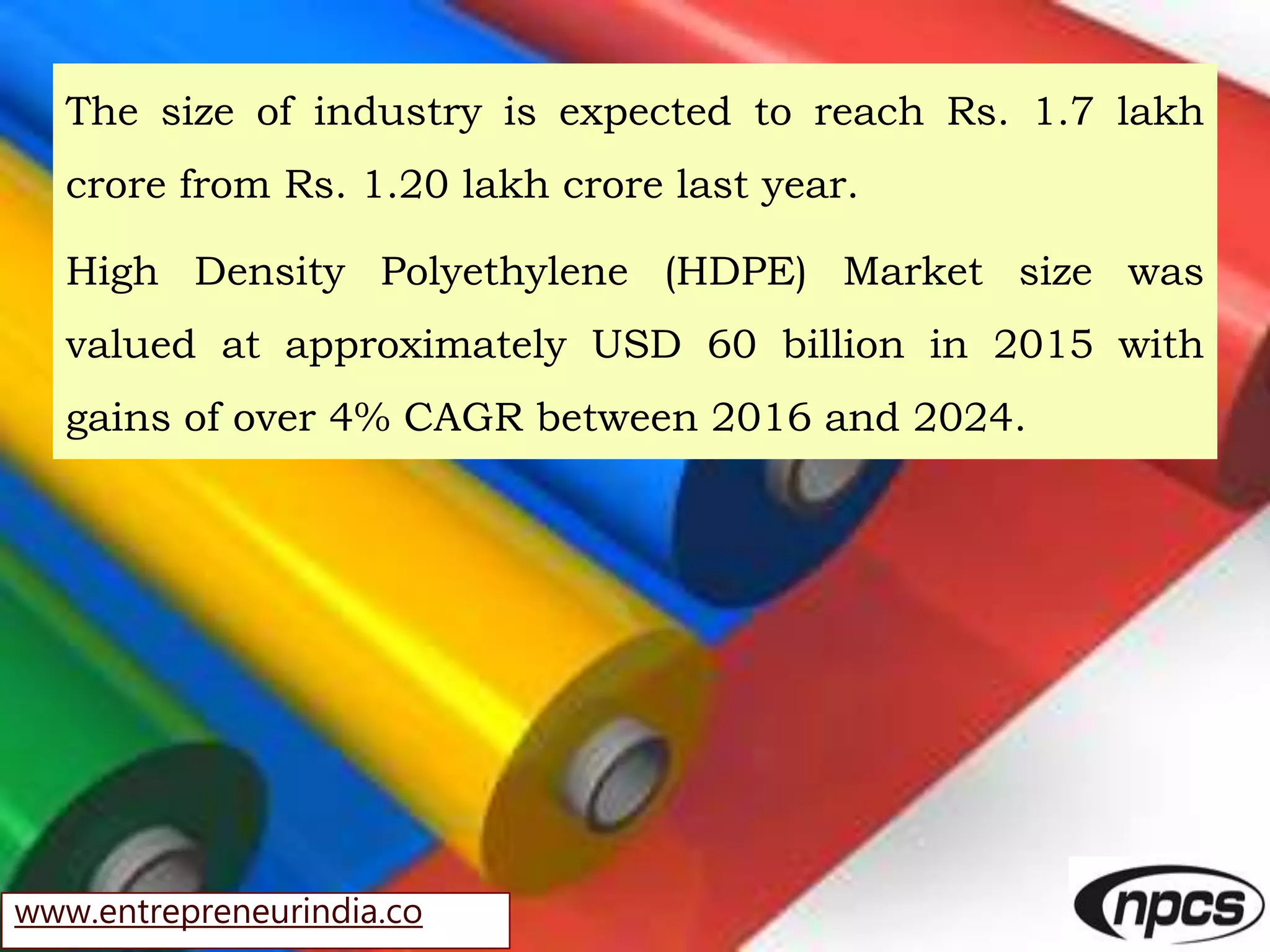 Manufacture of Plastic Films, HDPE and Thermoset Plastics | PPTX