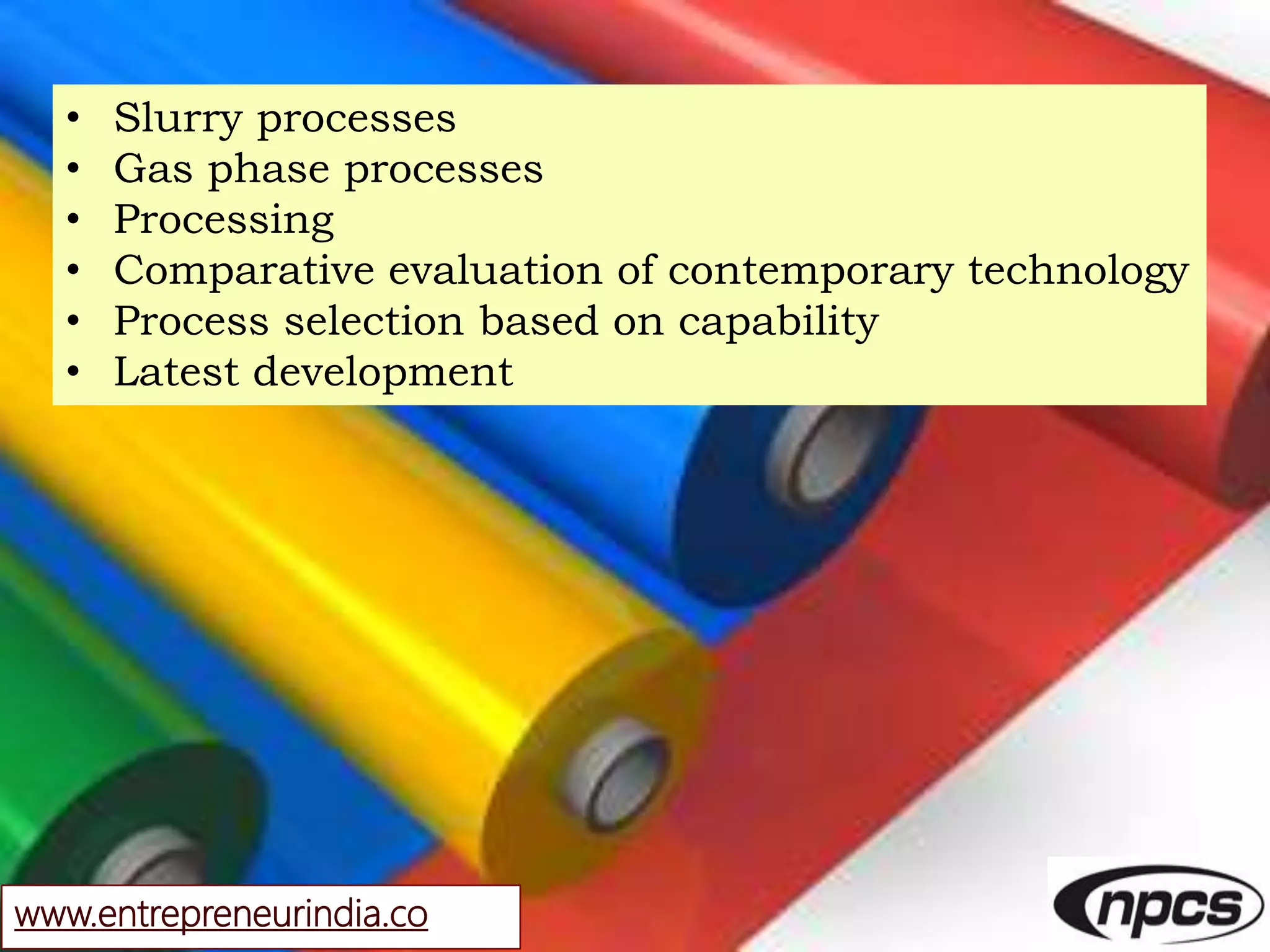 Manufacture of Plastic Films, HDPE and Thermoset Plastics | PPTX