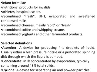 Manufacture of Powder Milk_Food Biotechnology.pdf | Chemistry | Science