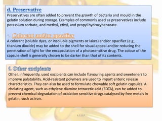 Manufacture of soft gelatin capsule | PPTX