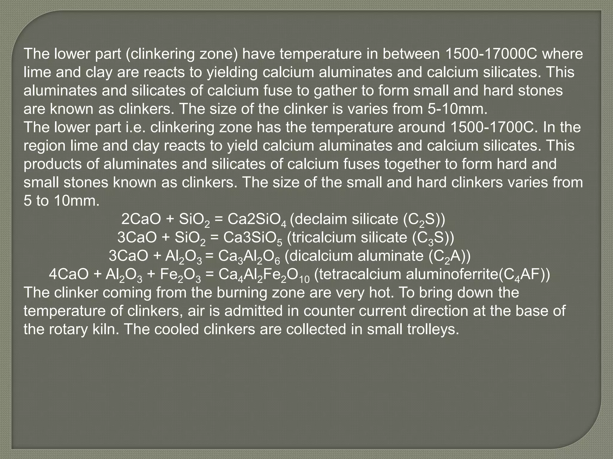Manufacture process of cement | PPTX