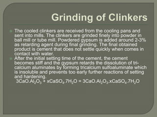 Manufacture process of cement | PPTX