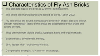 Manufacturing of fly-ash brick | PPT